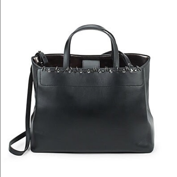 Stuart Weitzman | Bags | Stuart Weitzman Studded Leather Tote Bag ...